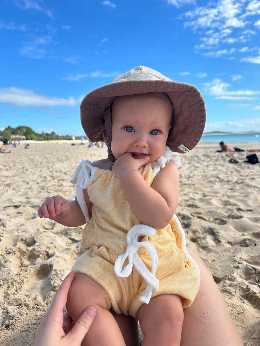 Retro terry romper – Barefoot and Salty